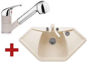 Sinks Sinks NAIKY 980 Avena + Sinks CAPRI 4 S - 29 Avena