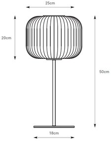 Markslöjd 109007 - Stolní lampa SOBER 1xE27/40W/230V bílá/matný chrom