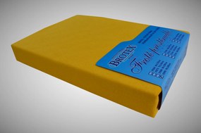 Brotex Froté prostěradlo sytě žluté 100x200