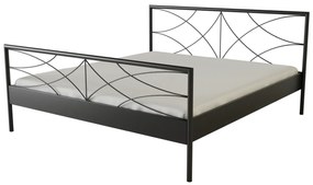 Nábytek ATIKA s.r.o. Kovová postel Bow Povrchová úprava: černá, Rozměr: 160 x 200 cm