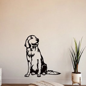 dřevo života Dřevěná dekorace psa Retriever Rozměry (cm): 35x40, Barevný vzor: Černá
