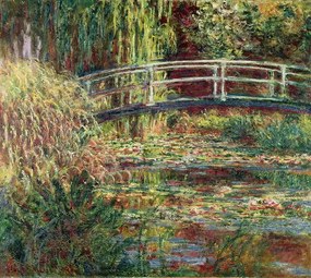 Claude Monet - Obrazová reprodukce Waterlily Pond: Pink Harmony, 1900, (40 x 35 cm)