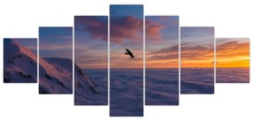 Obraz při západu slunce, Mt. Blanc (210x100 cm)