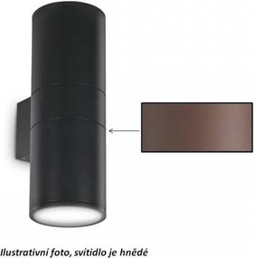 ILUX 163611 Venkovní nástěnné svítidlo Ideal Lux Gun AP2 big coffee 163611 hnědé 31cm IP54 - IDEALLUX