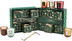 Voluspa 12denní adventní kalendář Holiday se zlatými nůžkami, 12×72 g