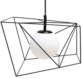 Toolight, závěsná stropní lampa 1xE27 APP1022-1CP, černá-bílá, OSW-06112