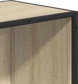 Knihovna dub sonoma 97,5 x 33 x 107,5 cm kompozitní dřevo a kov 3300861