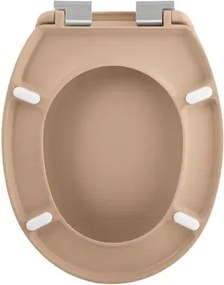 Spirella NEELA WC prkénko matné cappuccino / soft-close / duroplast Th