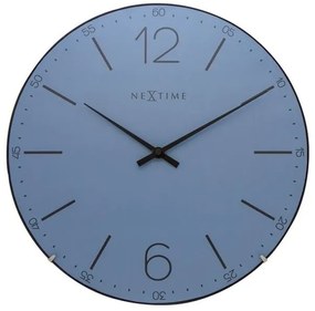 Designové nástěnné hodiny 3159bl Nextime Index Dome 35cm