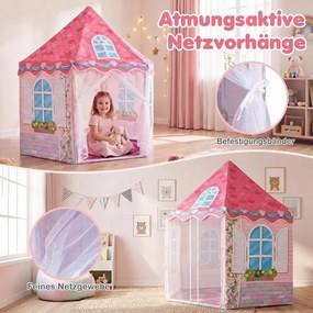 Costway Dětský stan v designu princeznovského hradu pro děti od 3. Play tent