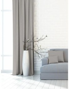 DekorTextil Dekorační látka nebo závěs Blackout vzor Plátno - béžově šedá ROZMĚR: hotový závěs (v x š): 160 x 138 cm - 1 ks