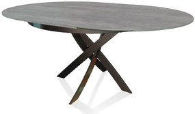 BONTEMPI - Rozkládací stůl BARONE, keramika/mramor, Ø 125/175
