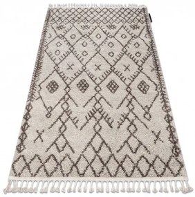 Dywany Łuszczów, Kusový koberec Berber Tanger B5940 cream and brown, 140x190, béžová, obývací pokoj