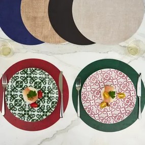 Guzzini Prostírka FABRIC modrá / Prostírka / O 38 cm / Polyuretan