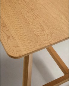 Jídelní stůl s deskou v dubovém dekoru 100x220 cm Idun – Kave Home