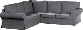 Potah na pohovku IKEA Ektorp rohová barva šedá látka pletený vzor