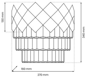 Nástěnné svítidlo CARISMA 2xE14/40W/230V lesklý chrom