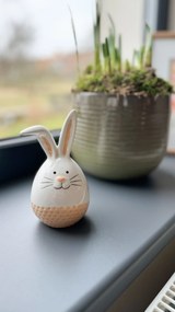 Bílý keramický zajíček CERAMIC RABIT - různé varianty