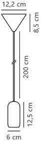 Nordlux - Lustr na lanku NOTTI 1xE27/40W/230V černá