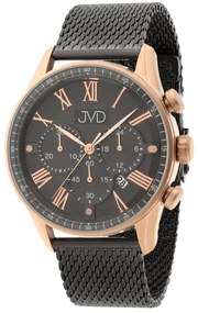 Pánské náramkové hodinky JVD JE1001.4 s římskými číslicemi - chronograf 10ATM