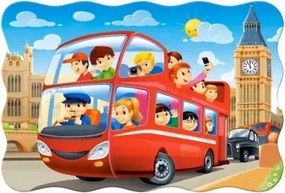 Castorland 2443-1 Puzzle Londýnský autobus MAXI / 20 dílků / od 4 let
