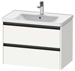 Duravit Ketho.2 - Umyvadlová skříňka 55x78x46 cm, 2 zásuvky, matná bílá K25283018180000
