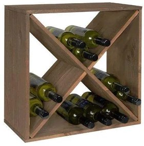 Kesper Borovicový stojan na víno I - 50 x 50 x 25 cm