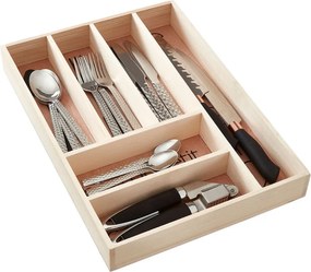 Dřevěný příborník do zásuvky v přírodní barvě 30 x 42 cm Bessan – Premier Housewares