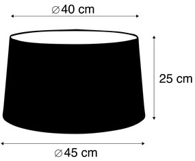 Lněný stínidlo černé 45/25