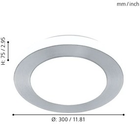 Eglo 94967 - LED koupelnové svítidlo LED CAPRI 1xLED/11W/230V IP44