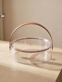 Sinsay - Průhledná dvoupatrová nádoba s rukojetí - clear