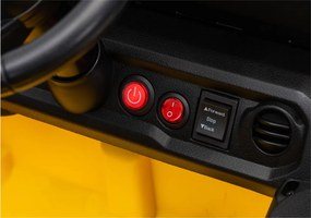 LEAN CARS Akumulátorové vozidlo Jeep Rubicon DK-JWR558 24 V, žluté