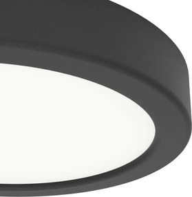 Eglo 901324 - LED Koup. strop. svítid. FUEVA LED/7,5W/230V pr.16,6cm IP44 černá
