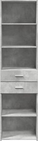 Skříň highboard betonově šedá 50x42,5x185 cm kompozitní dřevo 3281458