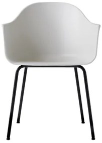 Harbour Dining Chair, kovová podnož černě lakovaná ocel světle šedá Audo (MENU)