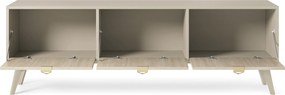 PSK Televizní skříňka NATURAL, Písková/Scandi 158 cm