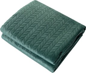 Sametový přehoz Silky Chic 220x240cm deep green