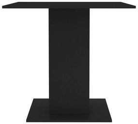 Jídelní stůl Kemmi - černý - dřevotříska | 80x80x75 cm