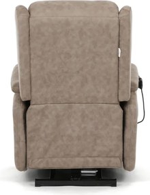 Polohovací křeslo béžové, elektrické TV-L8902 LAN3