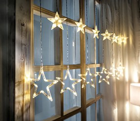 LED světelný závěs Hvězdy
