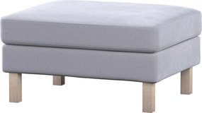Potah na podnožku IKEA Karlstad barva šedá látka lesklé, sametová