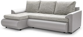 Casarredo - Komfort nábytek Rohová sedací souprava KONRADA ozkládací s úložným prostorem, Soft 17/Lawa 9 | Umístění rohu: roh na levé straně (viz obrázek)