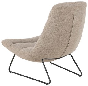 Designové lounge křeslo Milford II boucle béžové