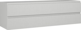 Mexen Rivel, koupelnová skříňka 160 cm, 2 zásuvky, drážkovaná, šedá matná, 91A20-16047-2-BFF62