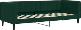 Válenda s přistýlkou a zásuvkami tmavě zelená 80 x 200 cm samet 3196734