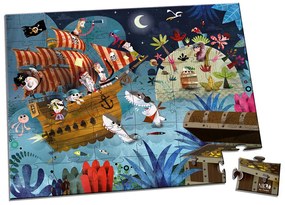 Janod Puzzle v kufříku Lovci pokladů 36 ks 4+