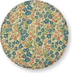 Pip Studio Puf Poppy Jacquard - modrý (Designová stolička )