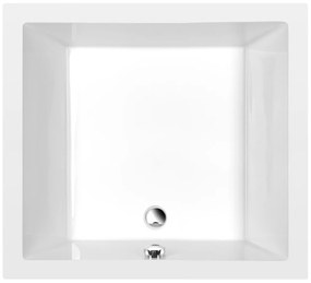 Polysan DEEP hluboká sprchová vanička s konstrukcí, obdélník 100x90x26cm, bílá 72349