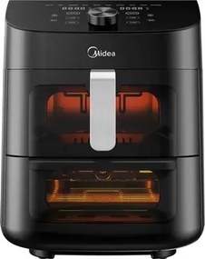Midea MAD 1100 DADK černá / Horkovzdušná fritéza / 1000 W / objem 6 l