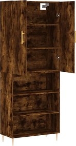 vidaXL Skříň highboard 69,5 x 34 x 180 cm kompozitní dřevo [3196064] Barva: šedá sonoma